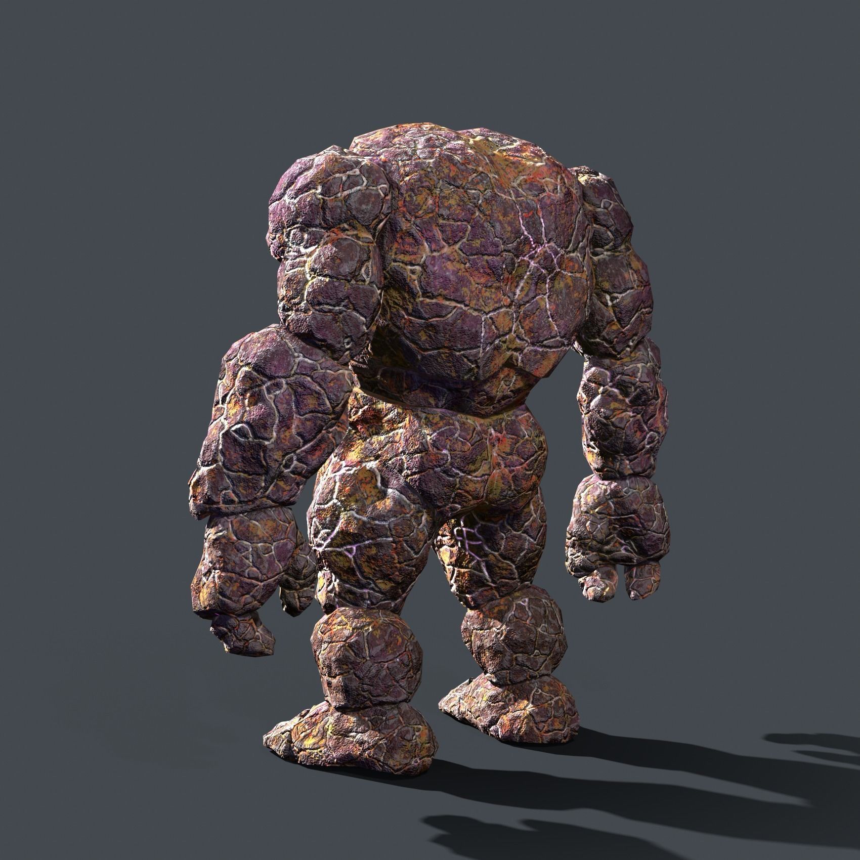 3D model Elemental Golem -Magic - VR / AR / low-poly | CGTrader