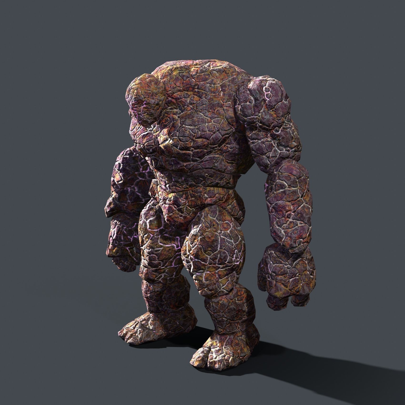 3D model Elemental Golem -Magic - VR / AR / low-poly | CGTrader