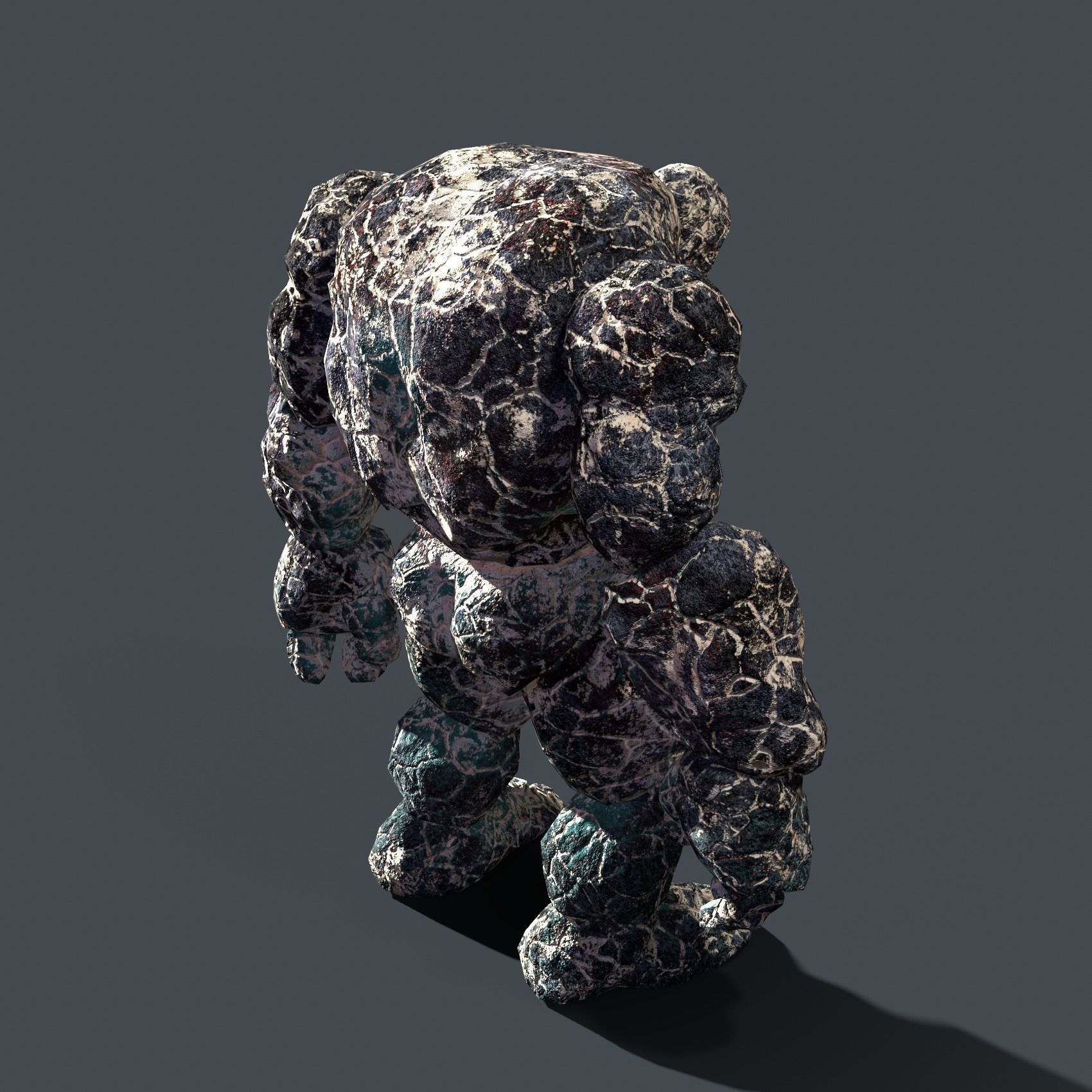 3D model Elemental Golem - Rock Sand - VR / AR / low-poly | CGTrader