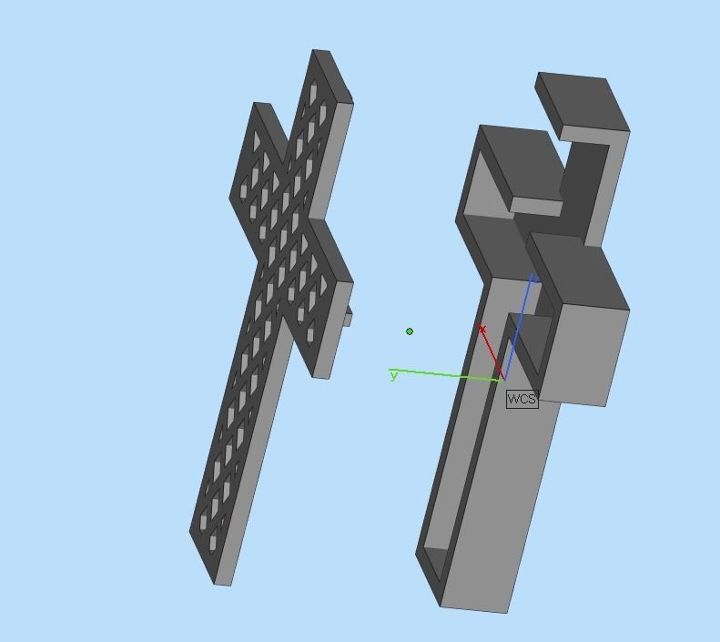 simple golden cross 3D model 3D printable | CGTrader