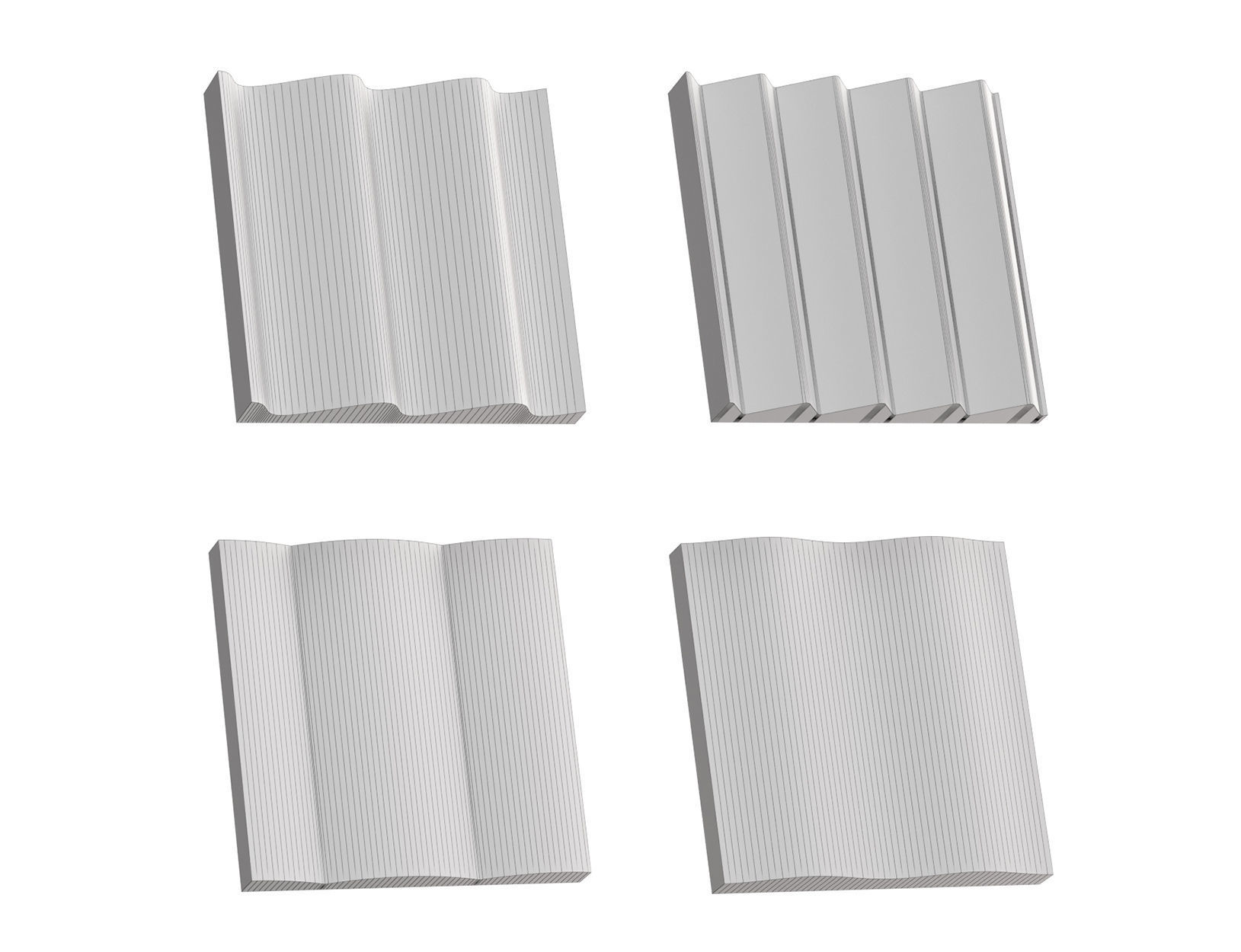 Texture Fluted Glass Set 01 VR / AR / low-poly | CGTrader