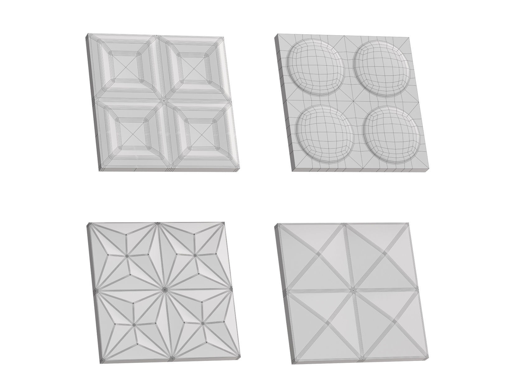 Texture Fluted Glass Set 02 VR / AR / low-poly | CGTrader