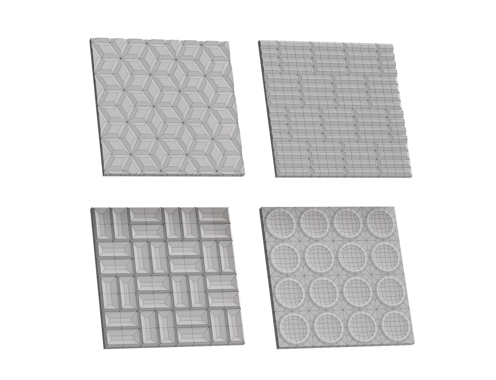 Texture Fluted Glass Set 10 VR / AR / low-poly | CGTrader