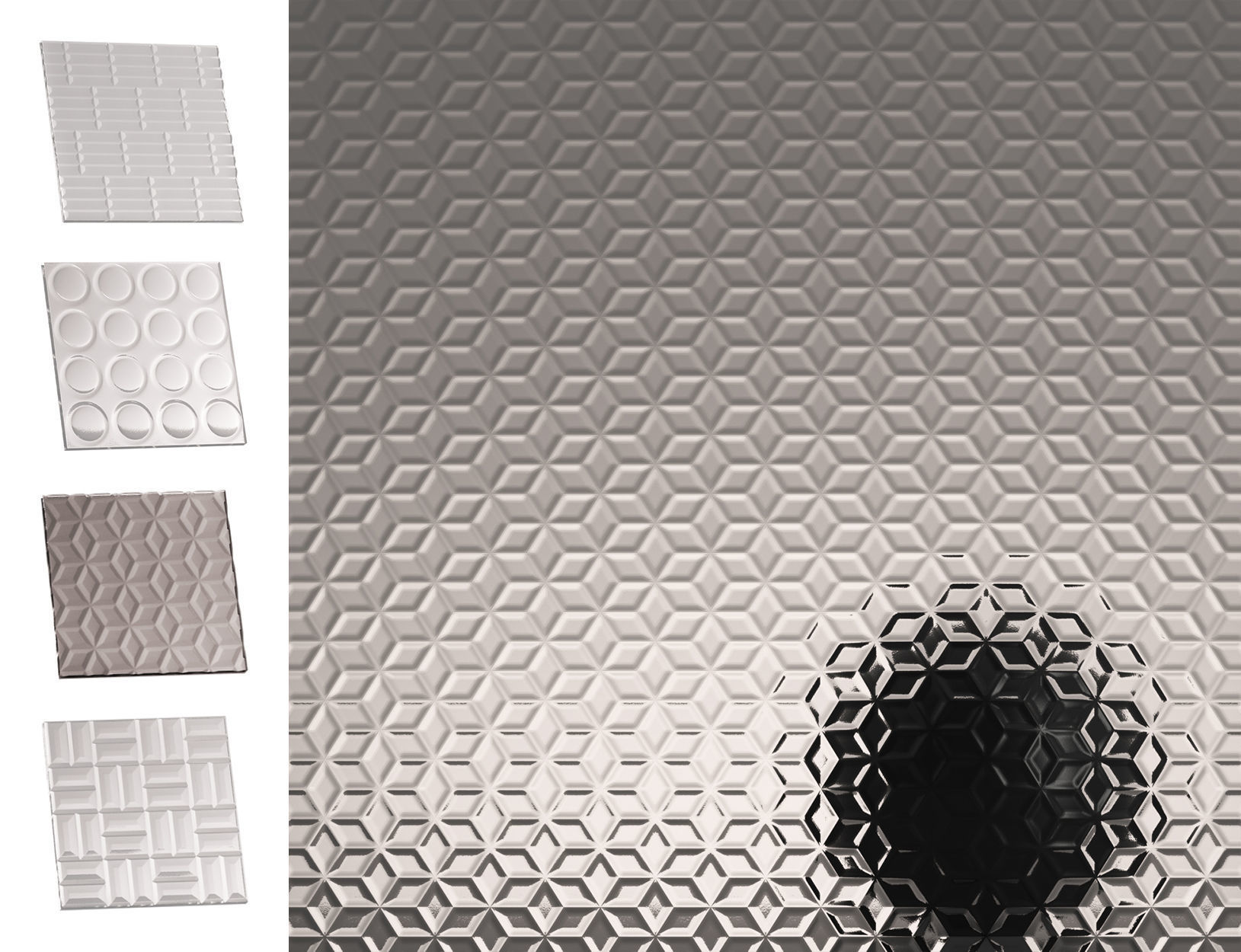 Texture Fluted Glass Set 10 VR / AR / low-poly | CGTrader