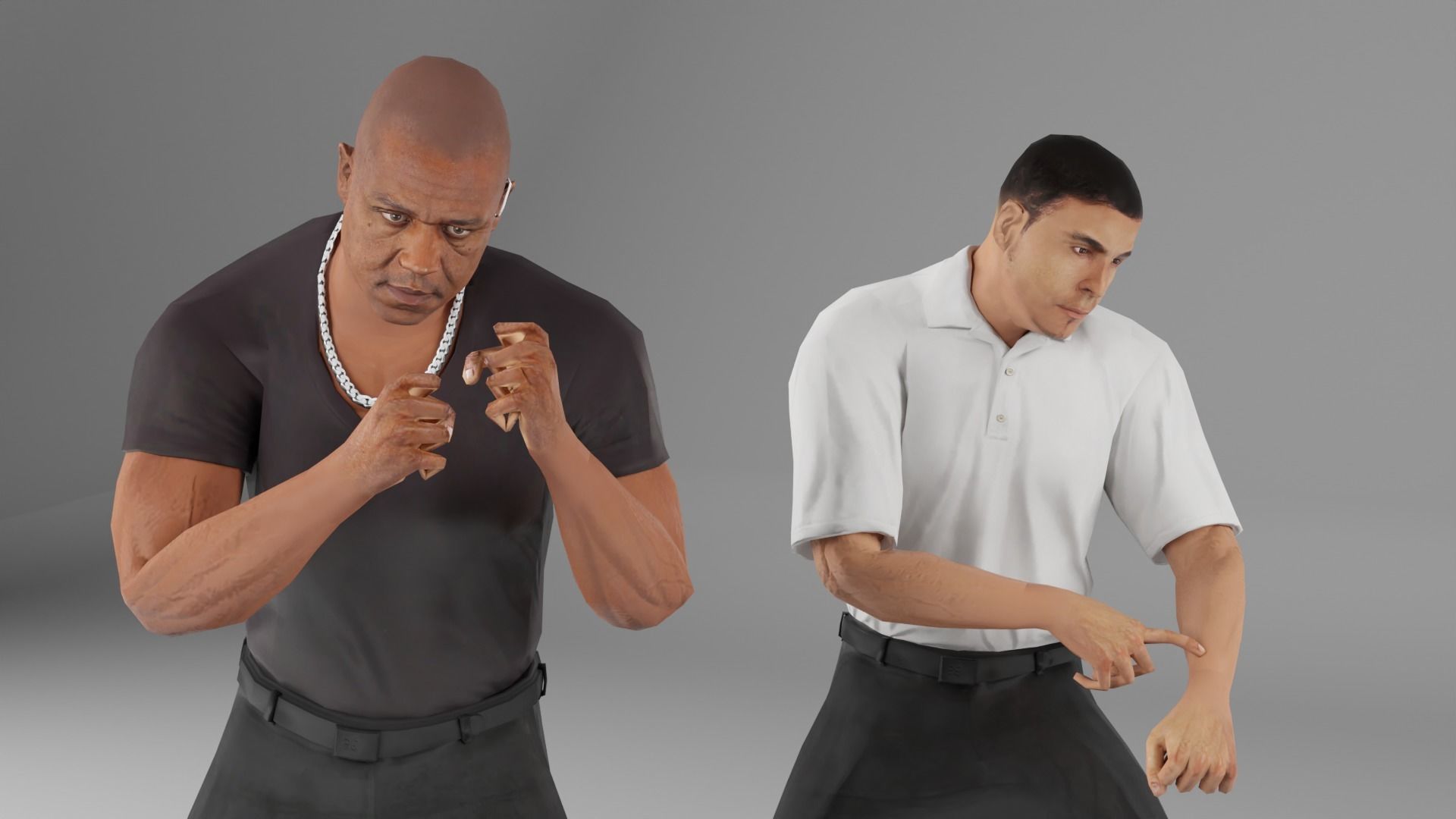 3D model Bouncer club security guard animation VR / AR / low-poly ...