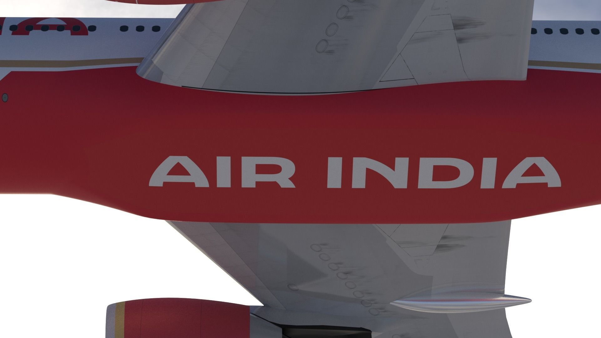 3D model Air India New Livery Boeing 777-300ER 3D model 3D model VR ...
