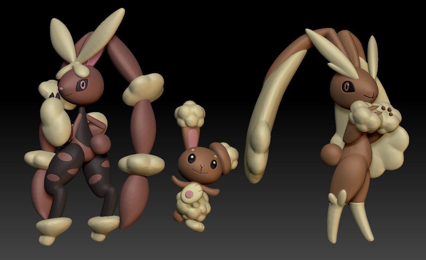 Pokemon Buneary Lopunny Mega Evolution 3D model 3D printable | CGTrader