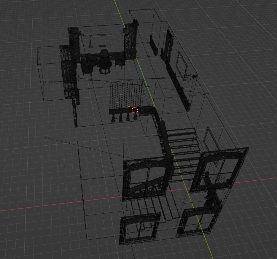 Interior of the hall with plan ArchiCAD 3D model | CGTrader