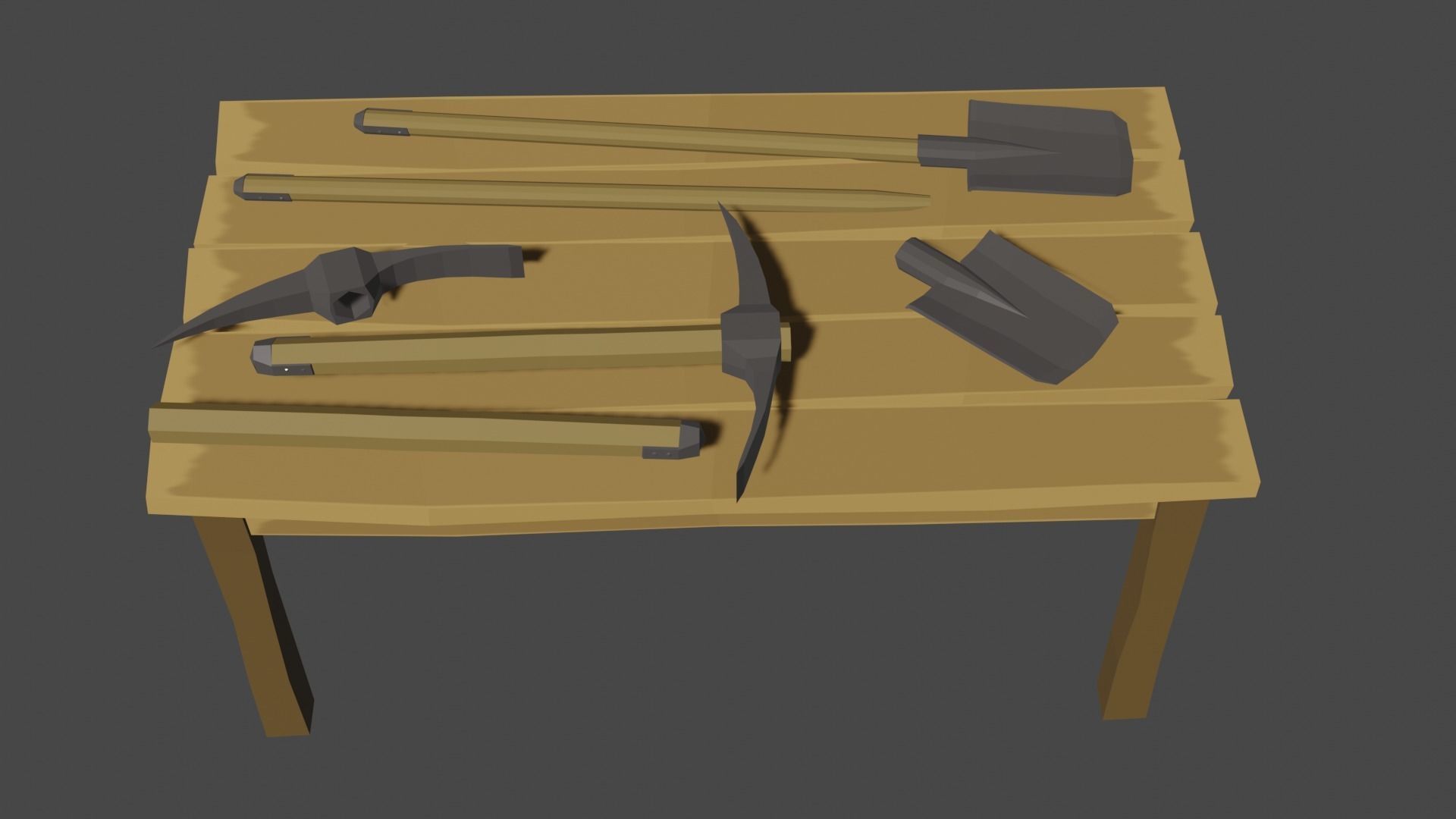 3D model Low-poly iron tools pack VR / AR / low-poly | CGTrader