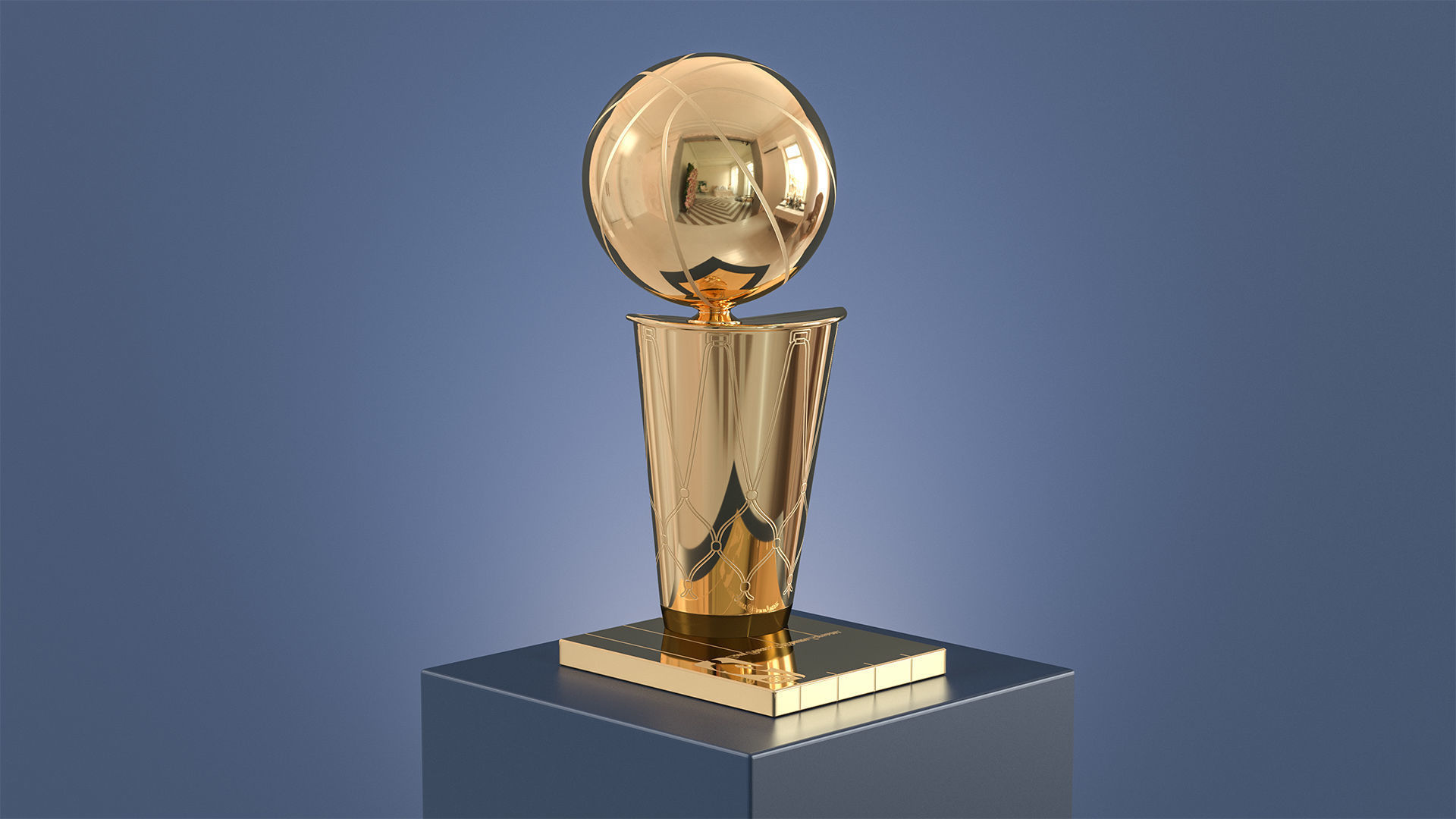 Larry OBrien NBA Championship Trophy 3D model | CGTrader