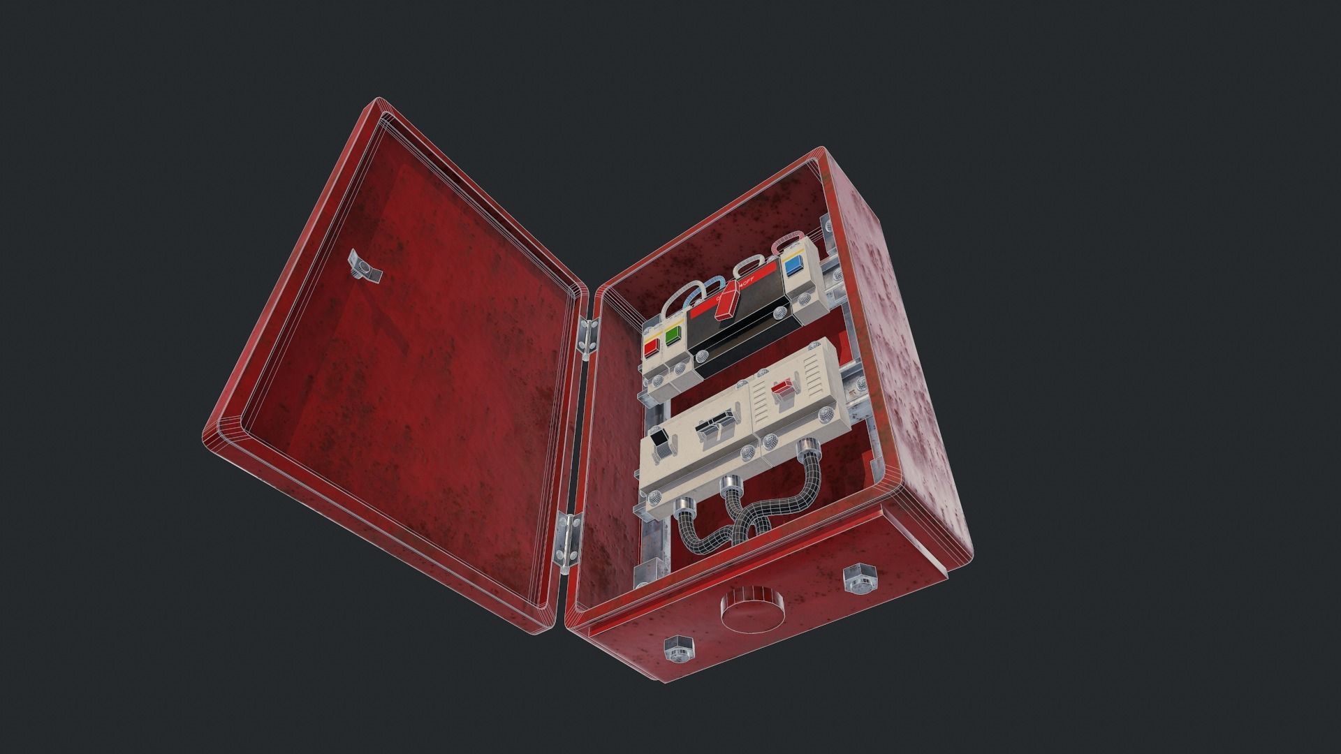 Electrical Fuse Box - Tutorial Included 3D model | CGTrader