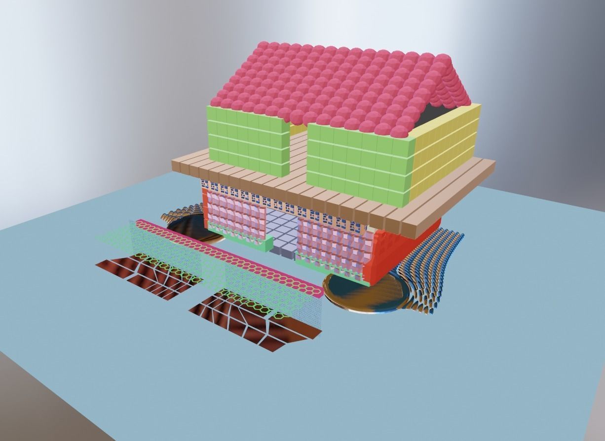 Simple Architech House free 3D model | CGTrader