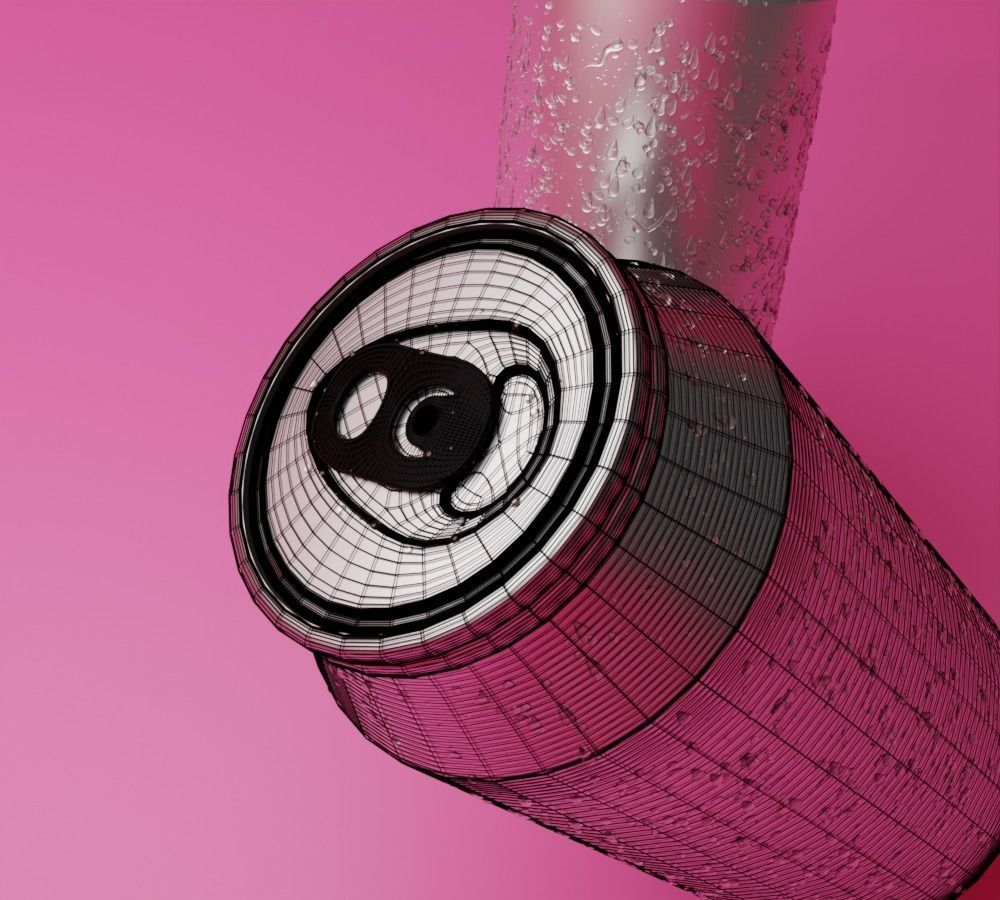 Beer can without label free 3D model | CGTrader