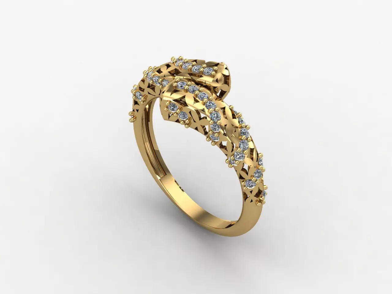 Two Head Women Ring 3DM Womens Ring 3d models 3D print model 3D model ...