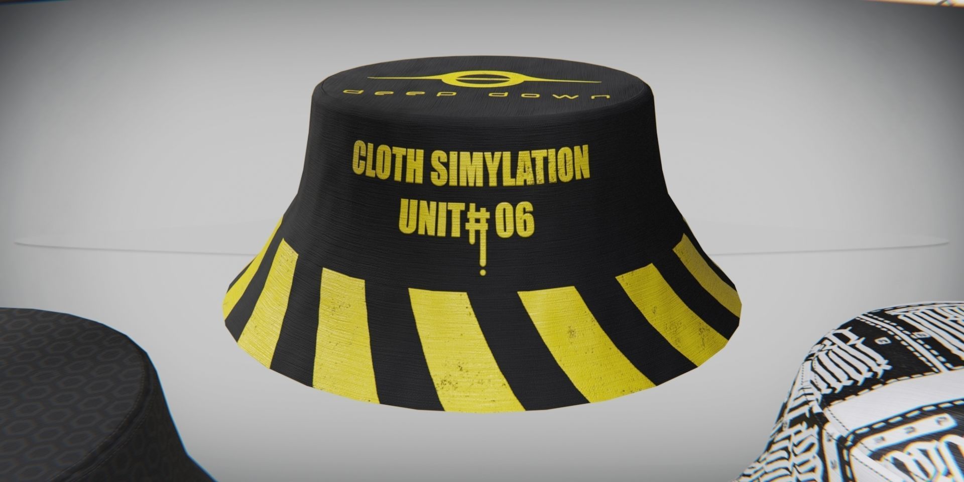 3D model Photoreal Low and High poly Bucket Hat Set VR / AR / low-poly ...