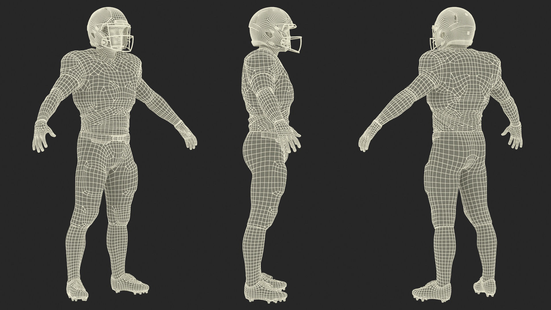 Las Vegas Raiders American Football Player Rigged Fur 3D model rigged ...