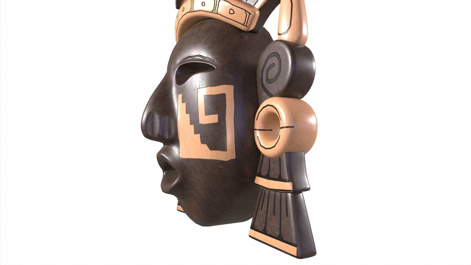 Earth Mask 3D model | CGTrader