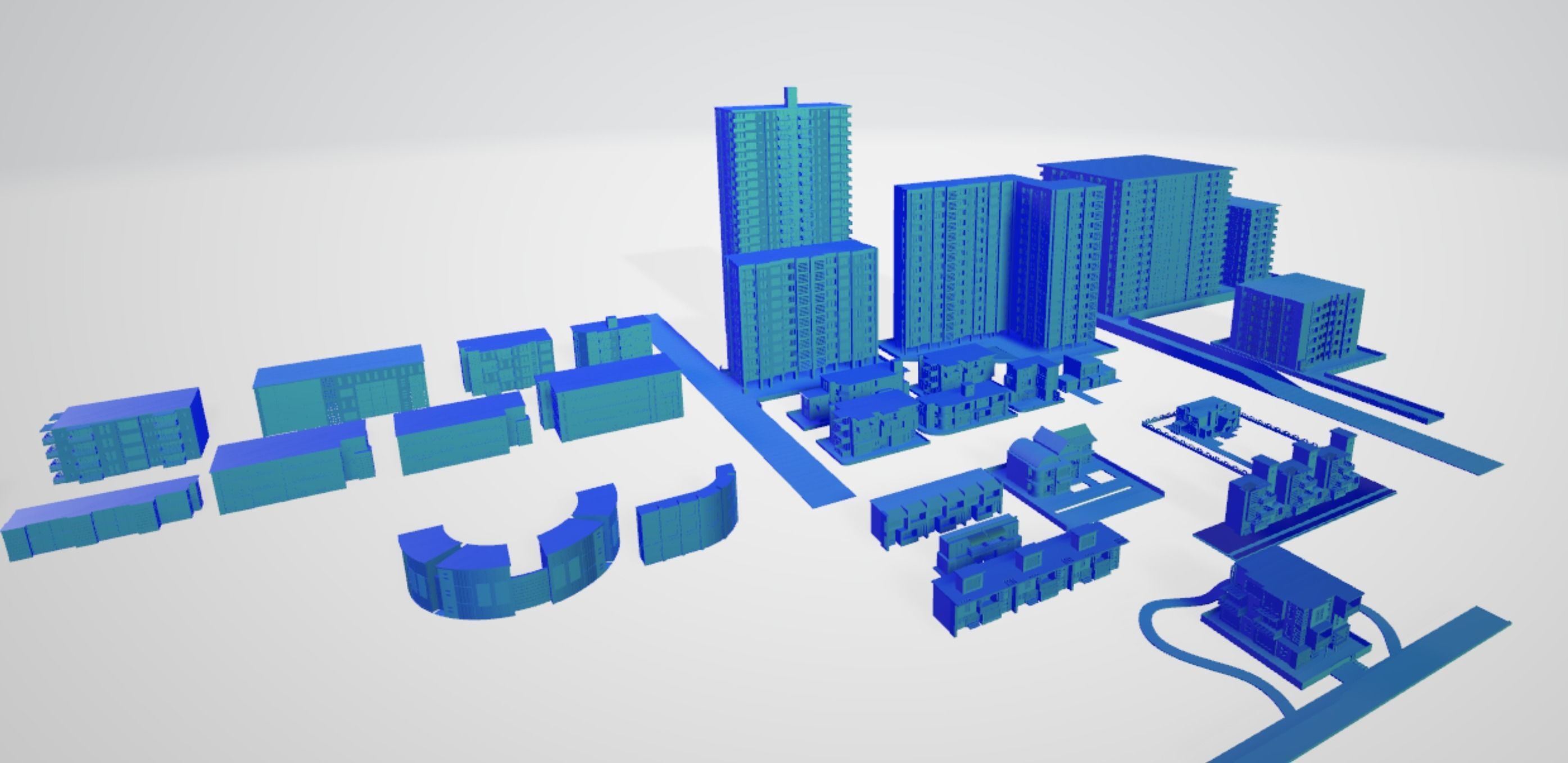 Buildings for Architecture Backdrops free 3D model | CGTrader