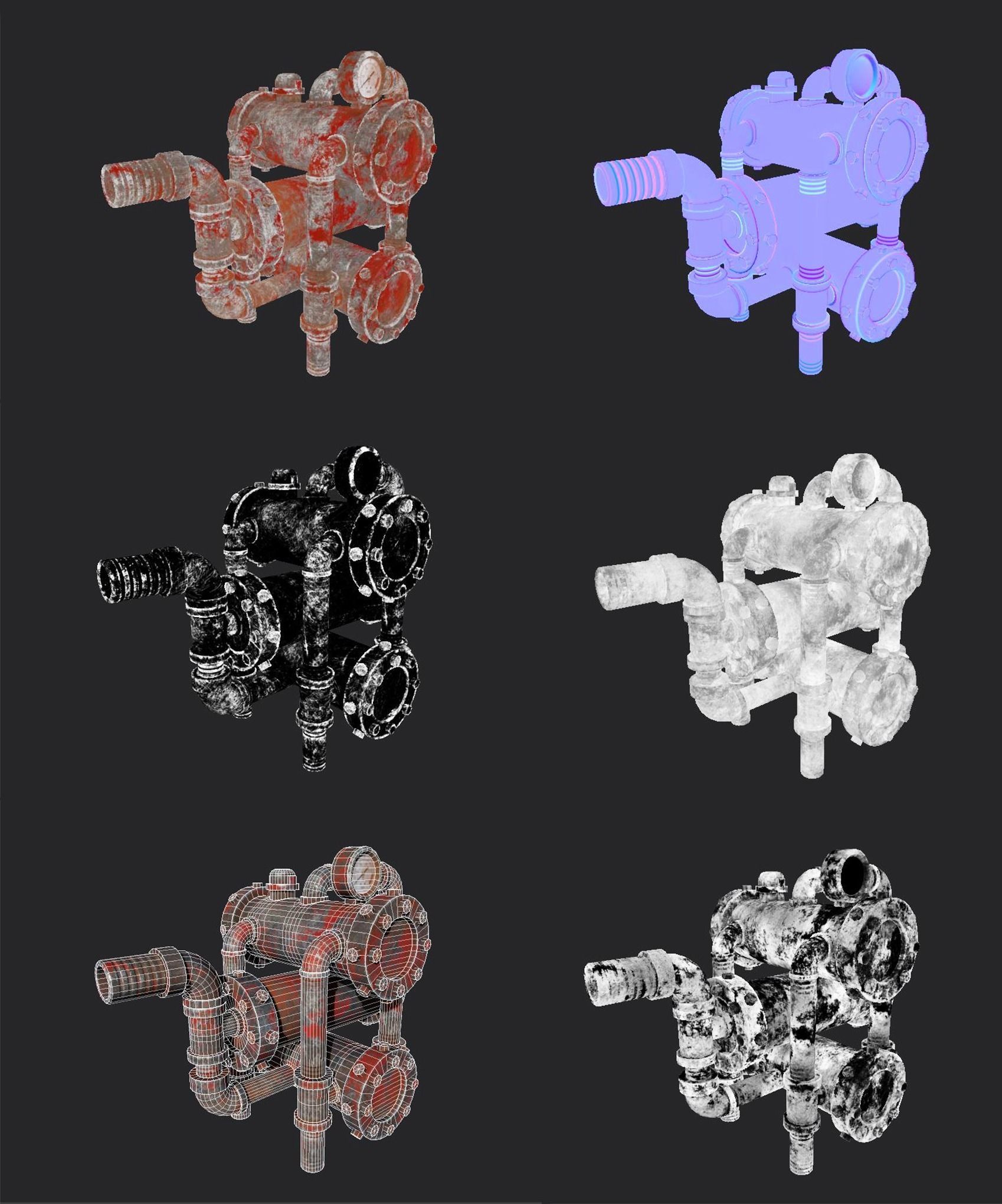 old Water Pipe 3D model | CGTrader