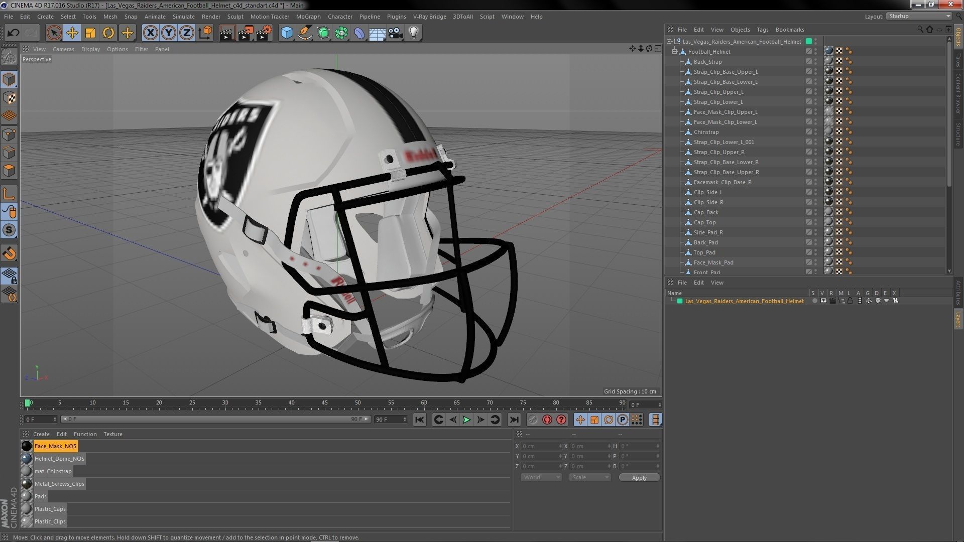 Las Vegas Raiders American Football Helmet 3D model | CGTrader