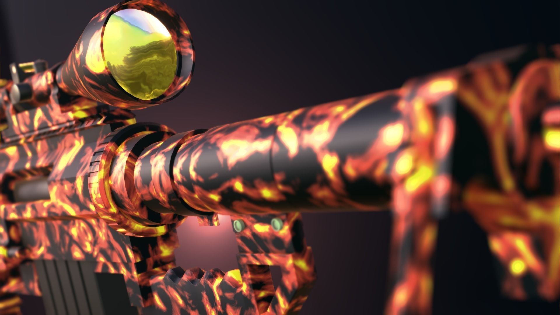 Sniper rifle CheyTac M200 Material low-poly Game 3D model | CGTrader