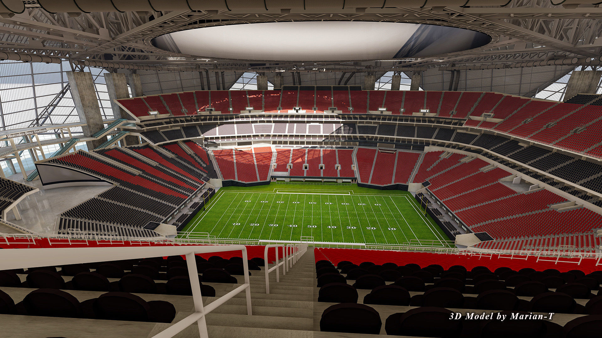 3D model Mercedes-Benz Stadium Atlanta USA VR / AR / low-poly | CGTrader