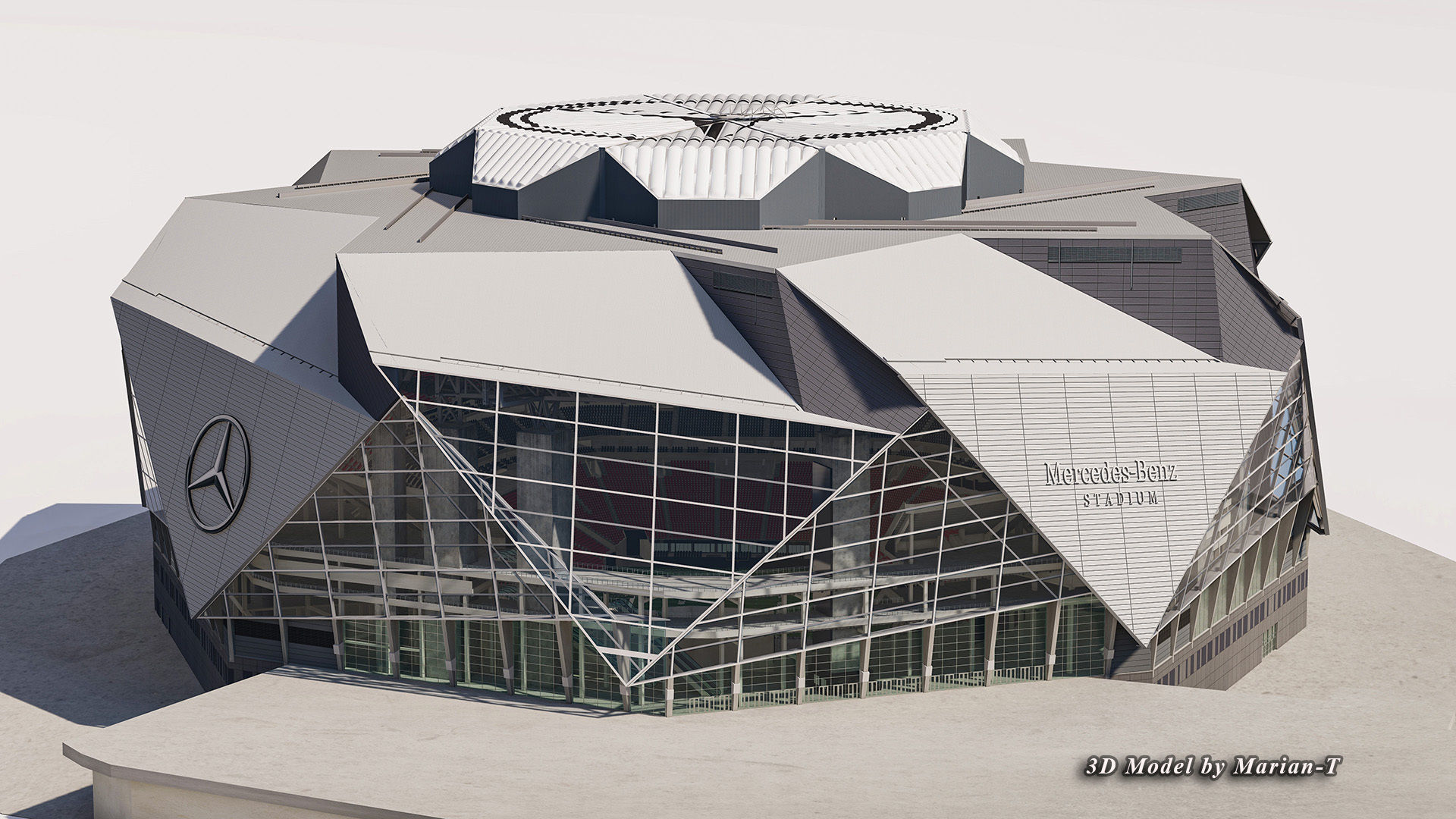 3D model Mercedes-Benz Stadium Atlanta USA VR / AR / low-poly | CGTrader