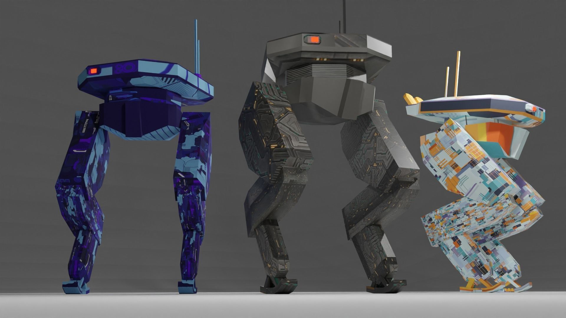 Low-Poly Mech star wars at - at free VR / AR / low-poly 3D model | CGTrader