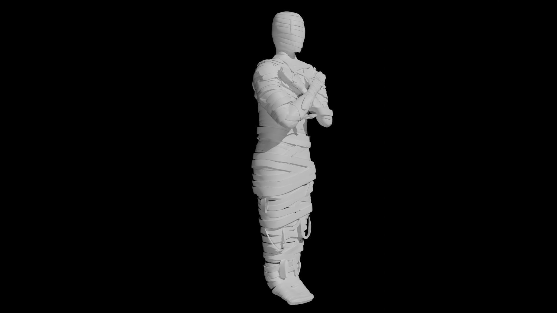 3D model Mummy statue VR / AR / low-poly | CGTrader