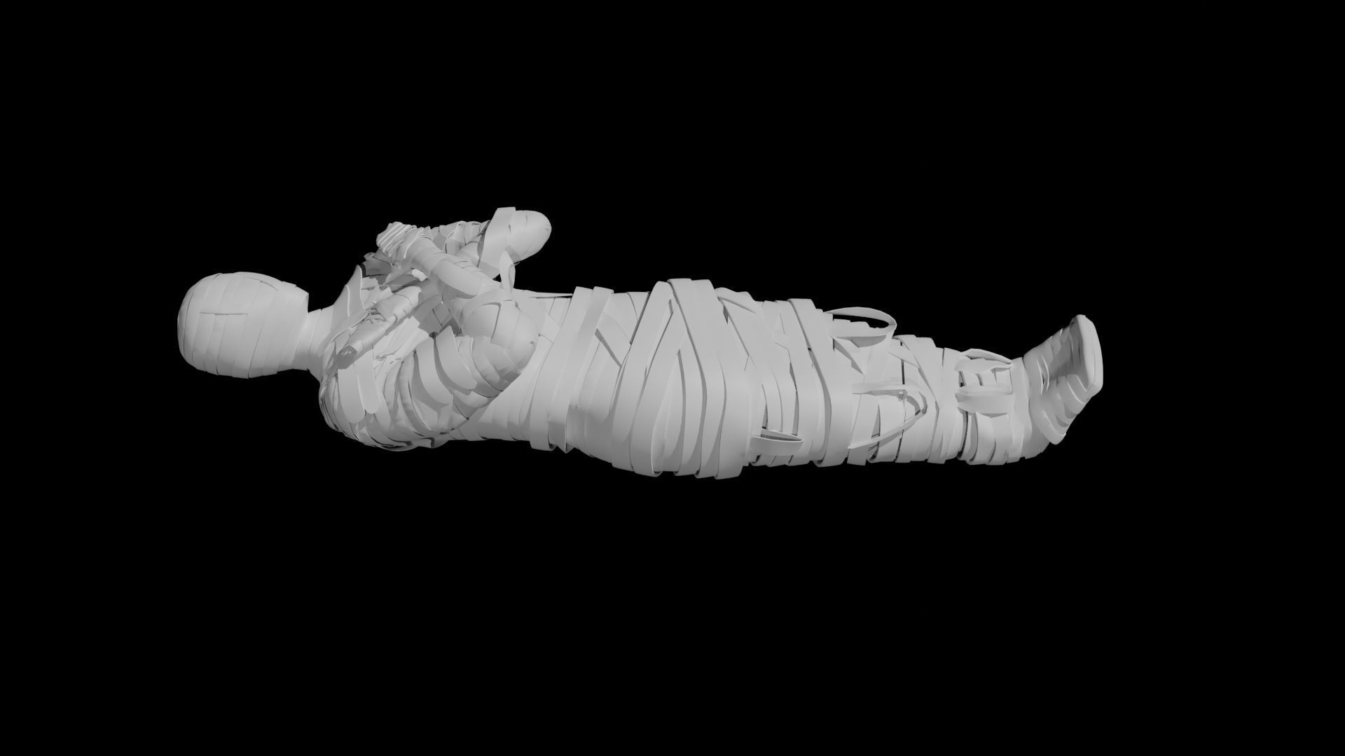 3D model Mummy statue VR / AR / low-poly | CGTrader