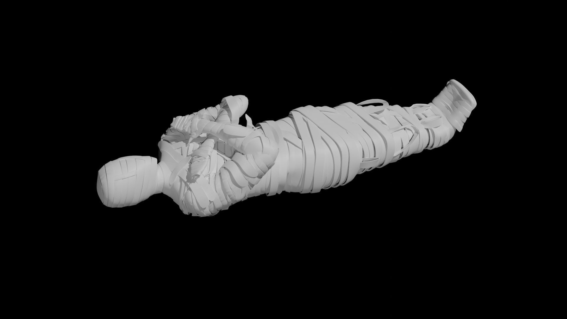 3D model Mummy statue VR / AR / low-poly | CGTrader