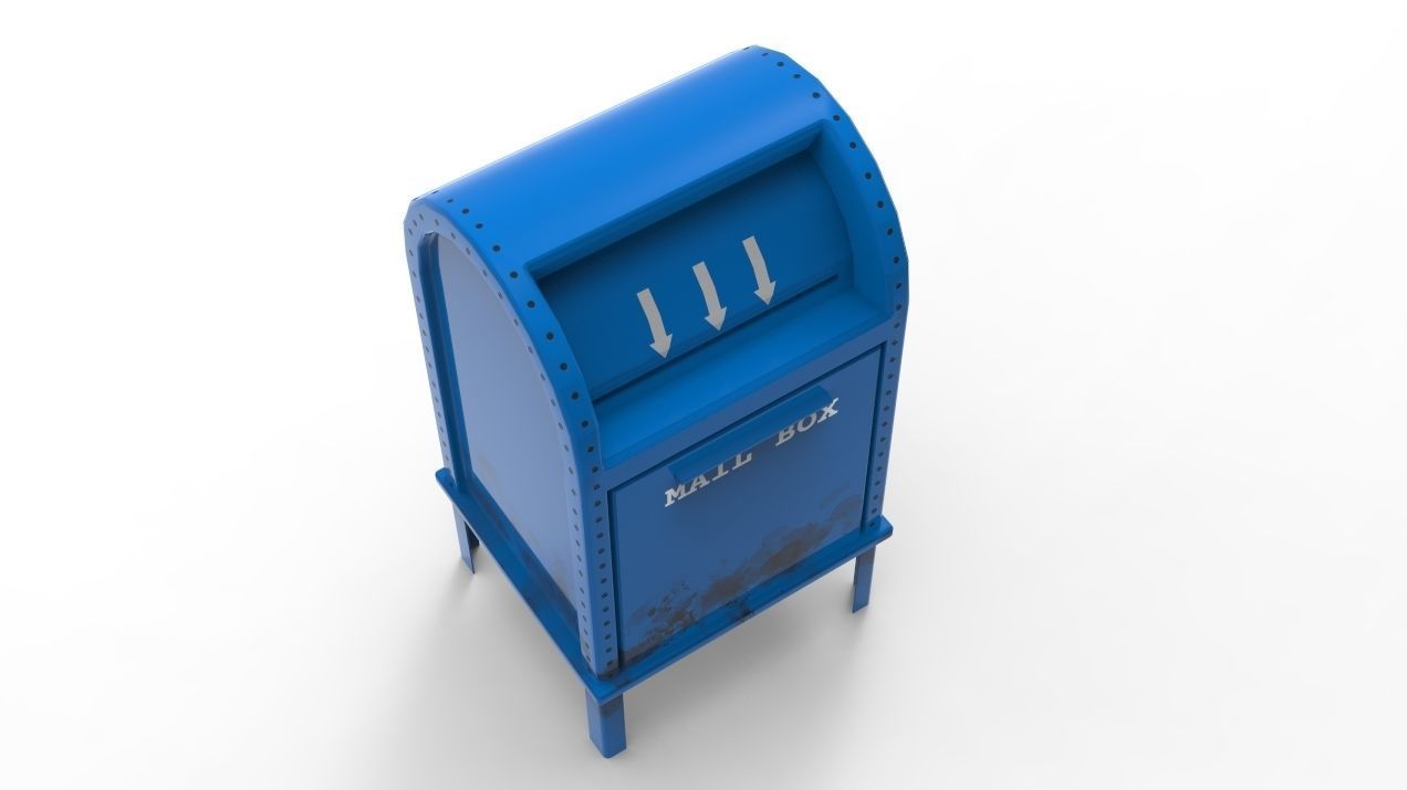 Game Ready MailBox PBR mail box free VR / AR / low-poly 3D model | CGTrader