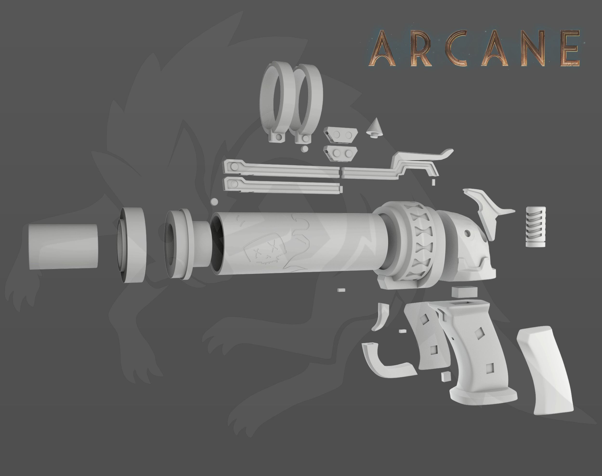 JINX GUN ZAPPER LEAGUE OF LEGENDS LOL COSPLAY 3D model 3D printable ...