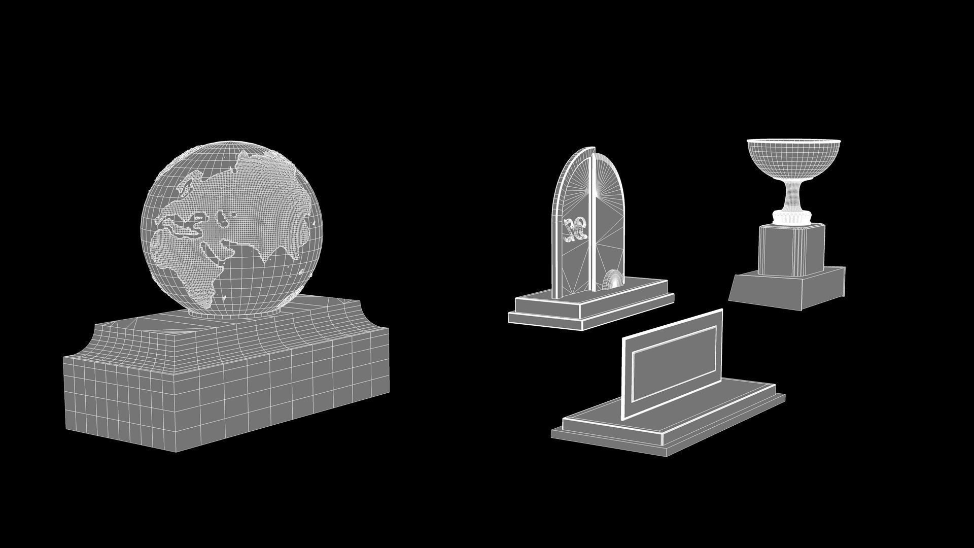 Trophys trophy 3D model | CGTrader