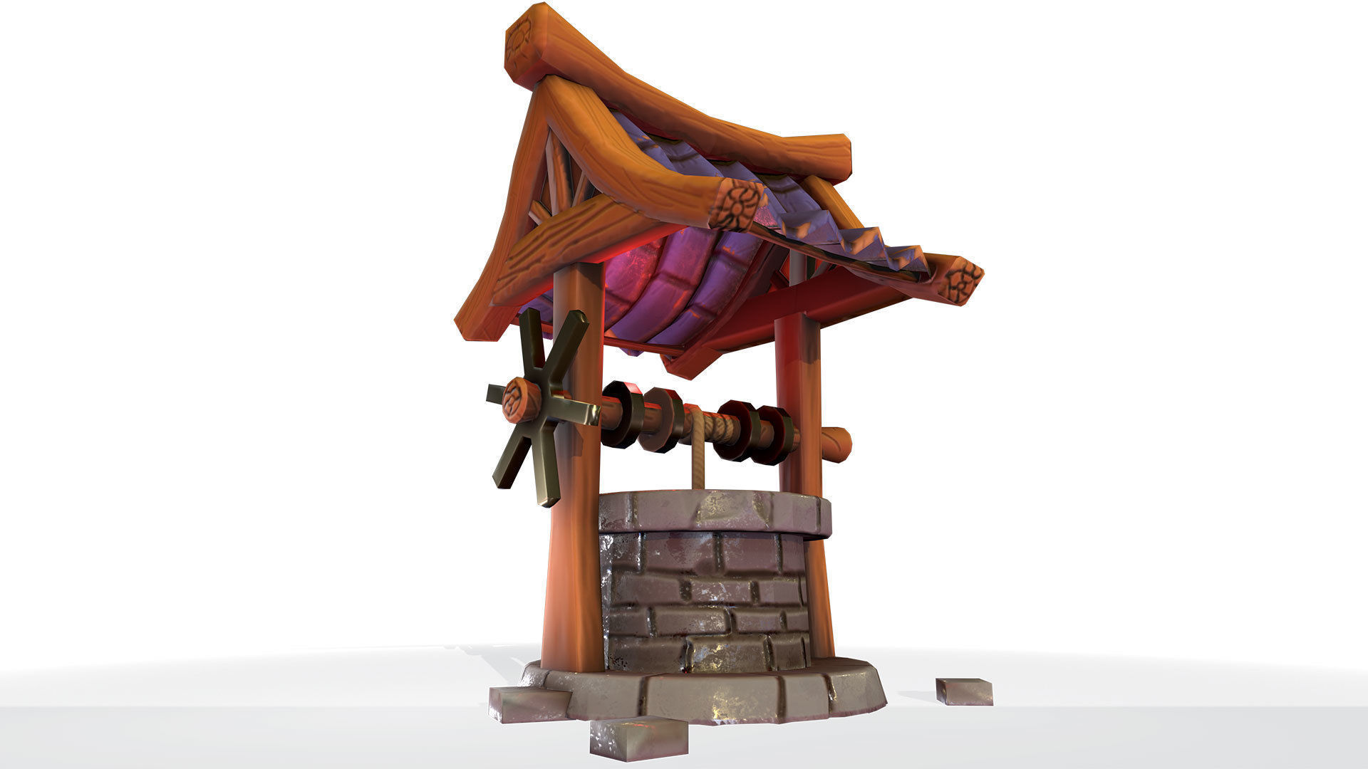 3D model Stylized Well Model VR / AR / low-poly | CGTrader