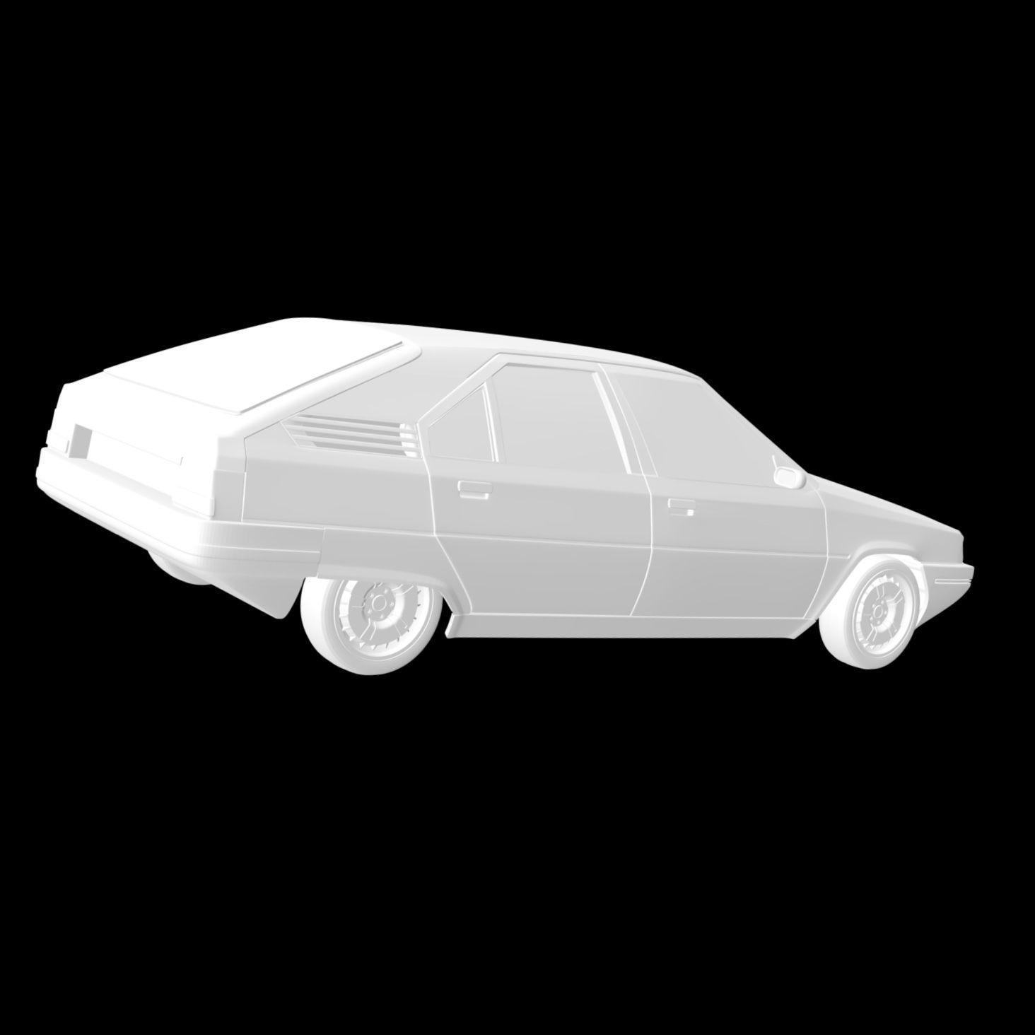 Citroen BX 3D model 3D printable | CGTrader