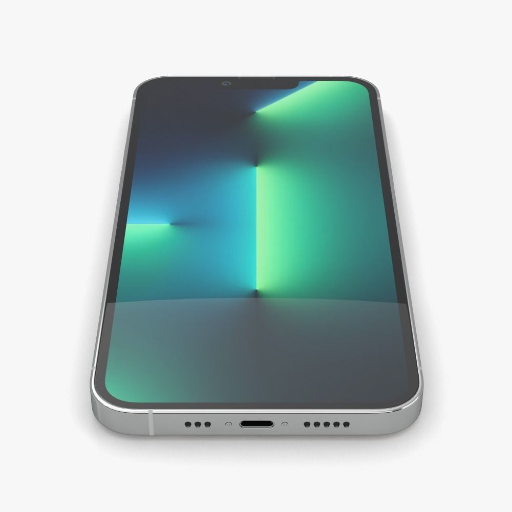iPhone 13 Pro Max White free VR / AR / low-poly 3D model animated ...