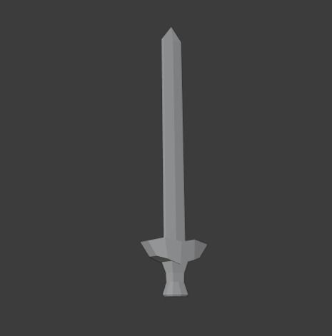 Basic Sword free 3D model | CGTrader