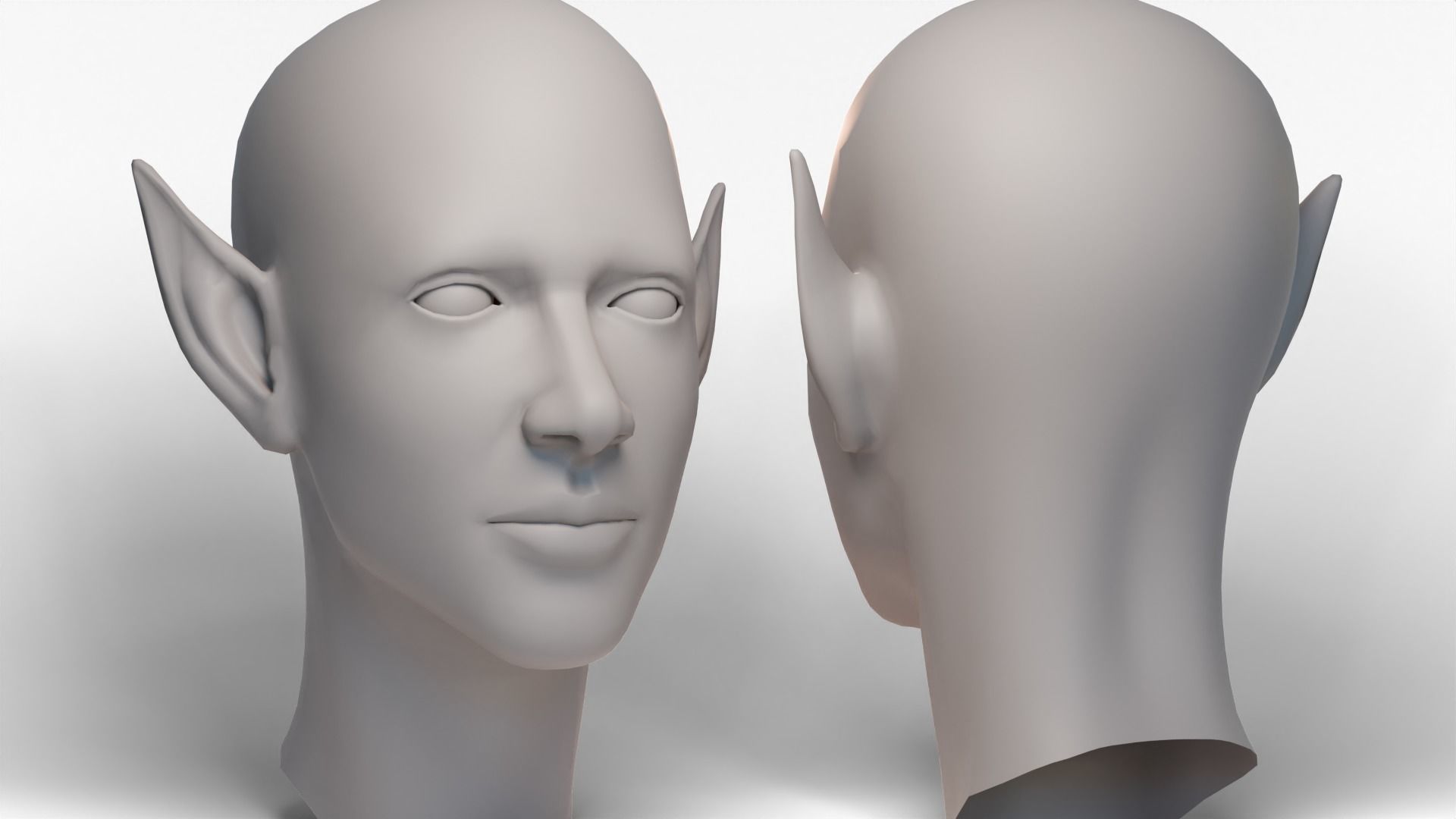 Elf Female Head 3D model | CGTrader