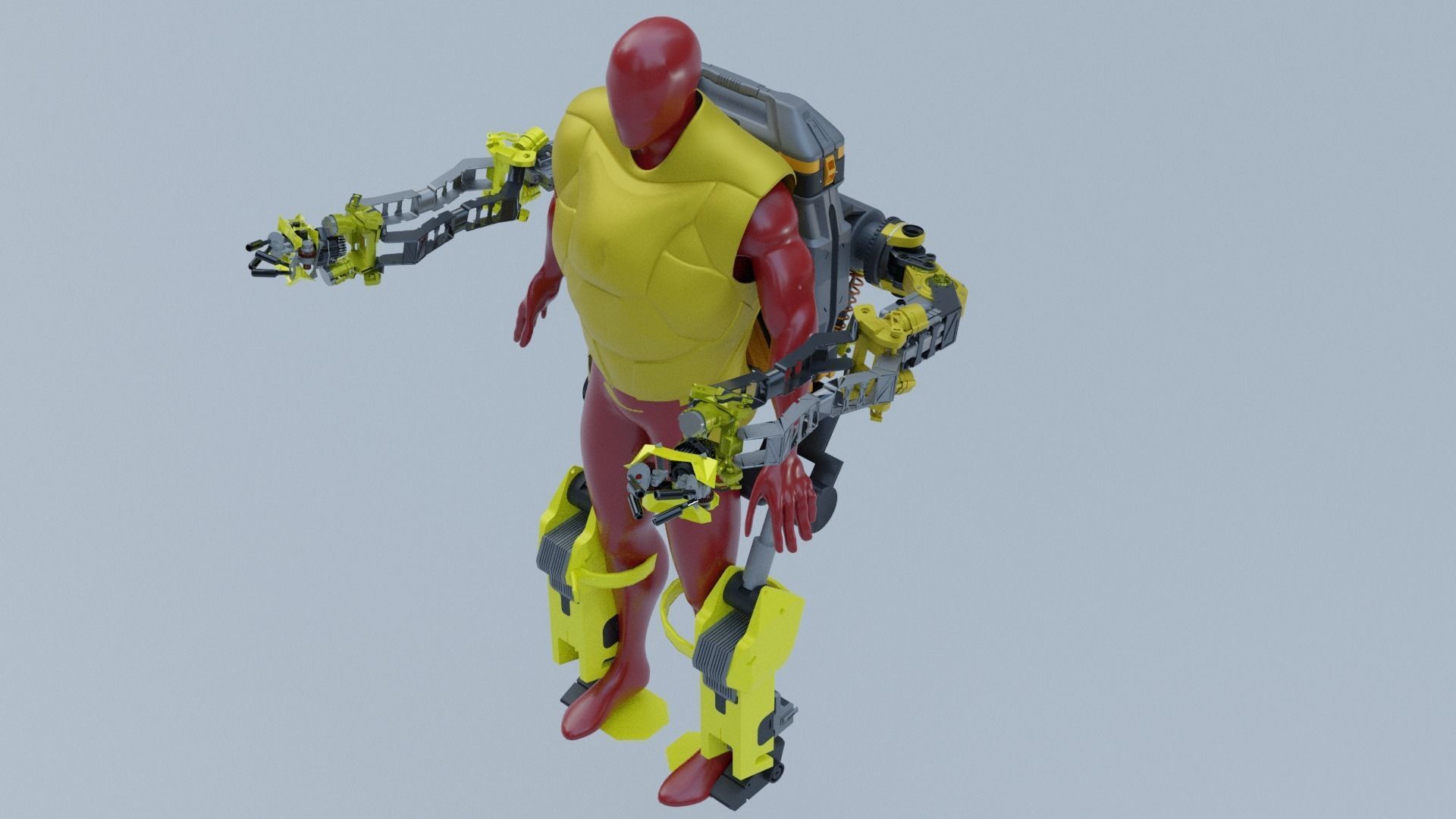Mechanical Exo Suit free 3D model | CGTrader