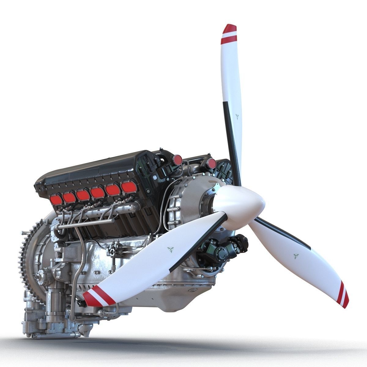 Piston Aero Engine 2 3D model | CGTrader