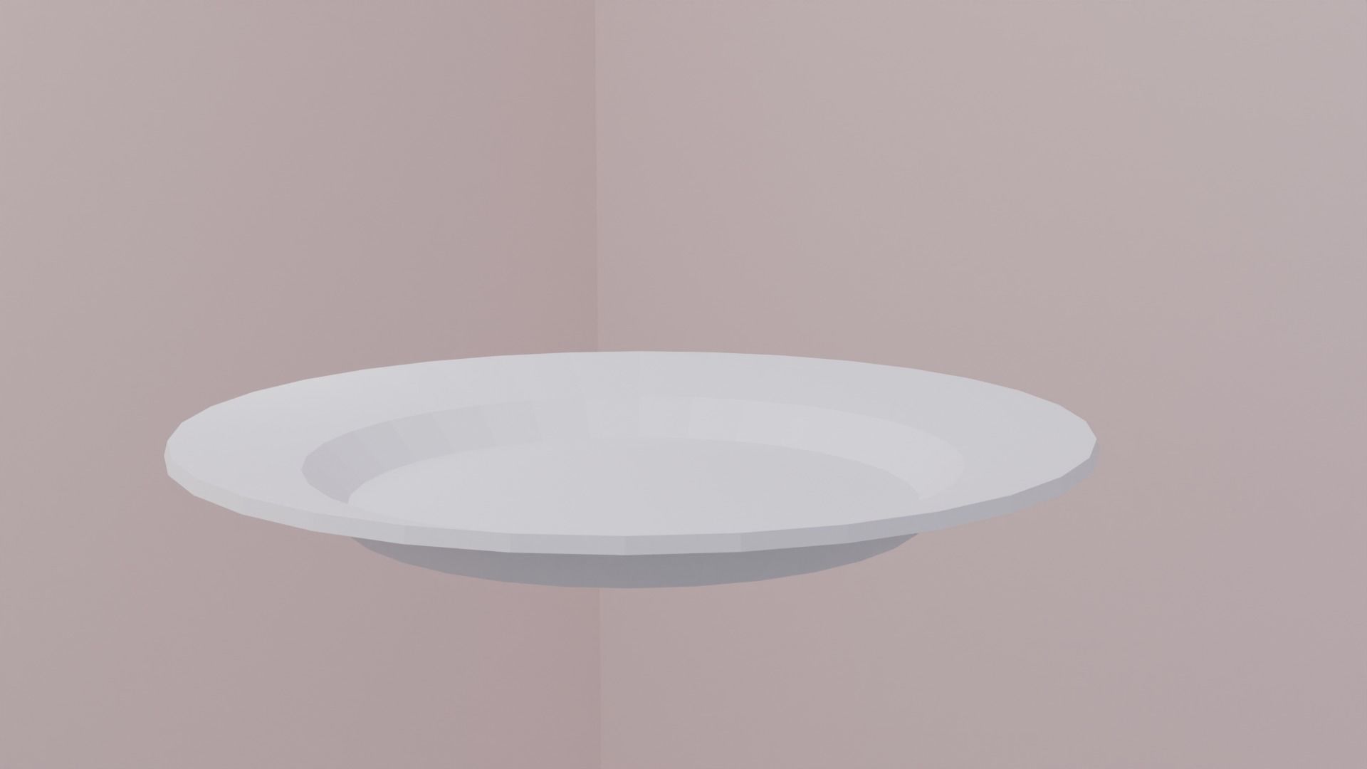 3D model Low-Poly Plate on wall VR / AR / low-poly | CGTrader