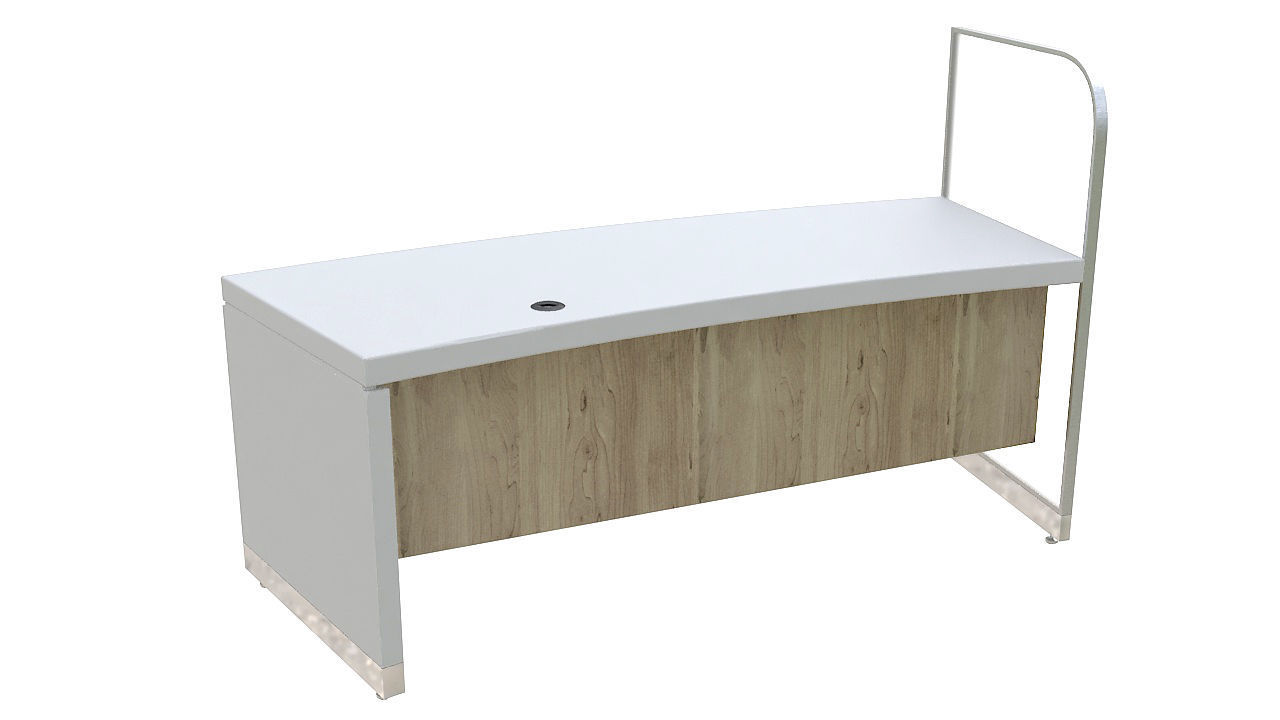 Circular reception desk 3D model | CGTrader