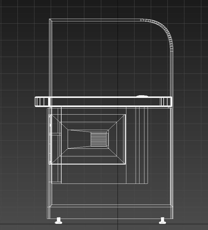 Circular reception desk 3D model | CGTrader