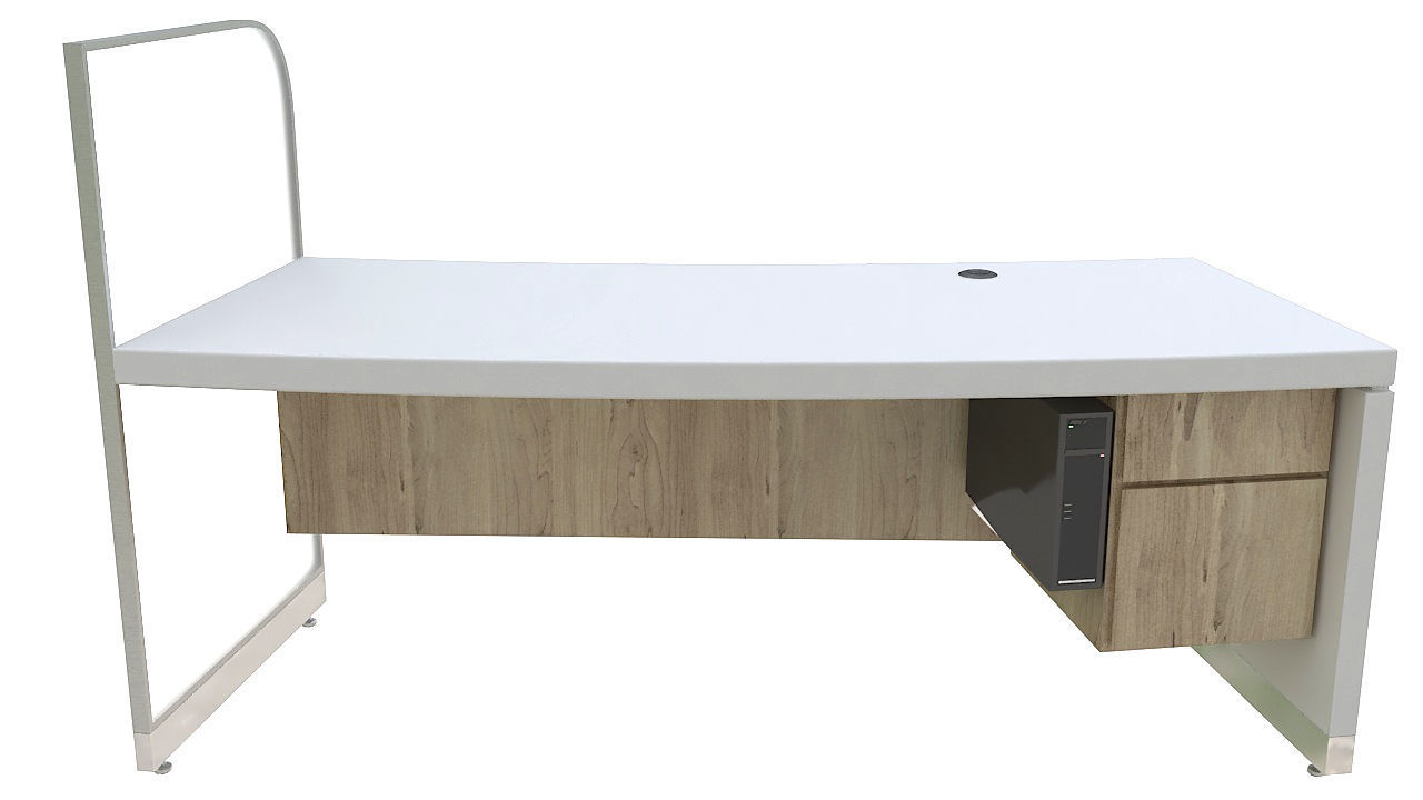 Circular reception desk 3D model | CGTrader
