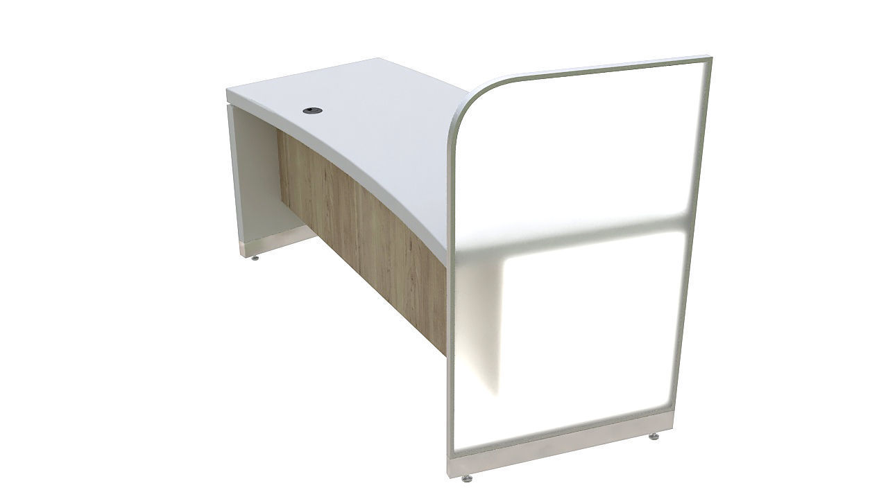 Circular reception desk 3D model | CGTrader