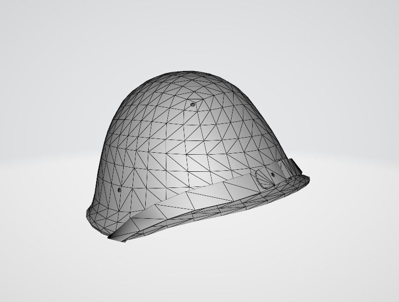 3D model SSH68 Helmet Belt Up VR / AR / low-poly | CGTrader