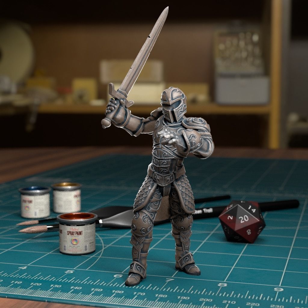 Animated Armour 003 - Pre-Supported 3D model 3D printable | CGTrader