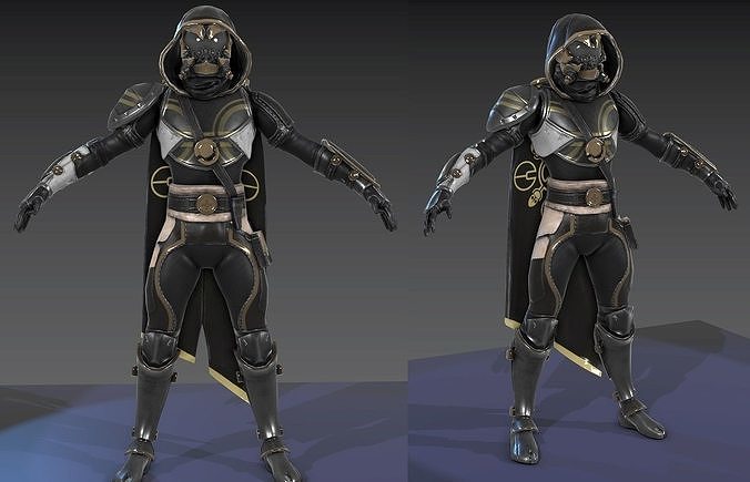 3D model 3D Stylized Character - Hunter VR / AR / low-poly | CGTrader