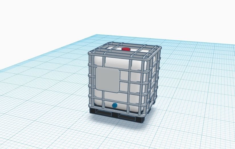 water tank portable scale h0 1-87 3D model 3D printable | CGTrader